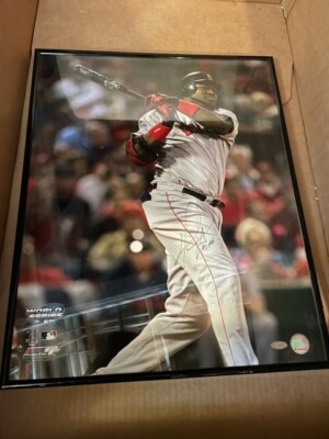 David Ortiz 2004 WS Game 4 Double Autograph With Big Papi Inscription ...