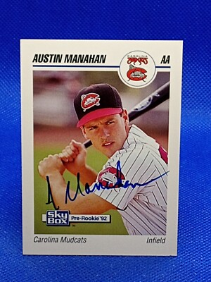 AUTOGRAPH AUTO 1992 Skybox Pre-Rookie Carolina Mudcats #137 Austin ...