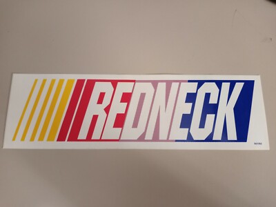 Redneck Racing Nascar Cup Series sticker decal 3"x10" 🏁 🚖 | eBay