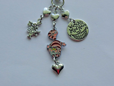 CHESHIRE CAT ALICE IN WONDERLAND DISNEY WORLD KEY CHAIN PURE CLIP BAG ...