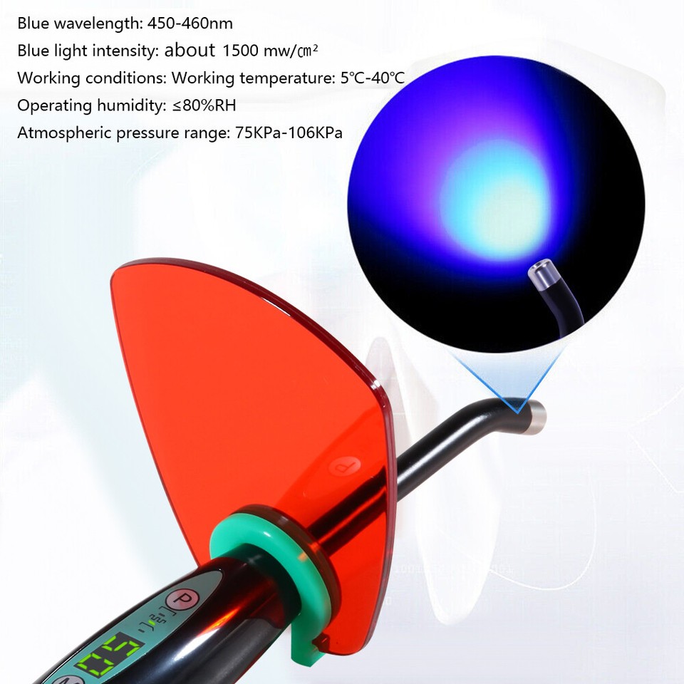 Dental Wireless Cordless LED Cure Curing Light Lamp 1500mw 5W Tool ...