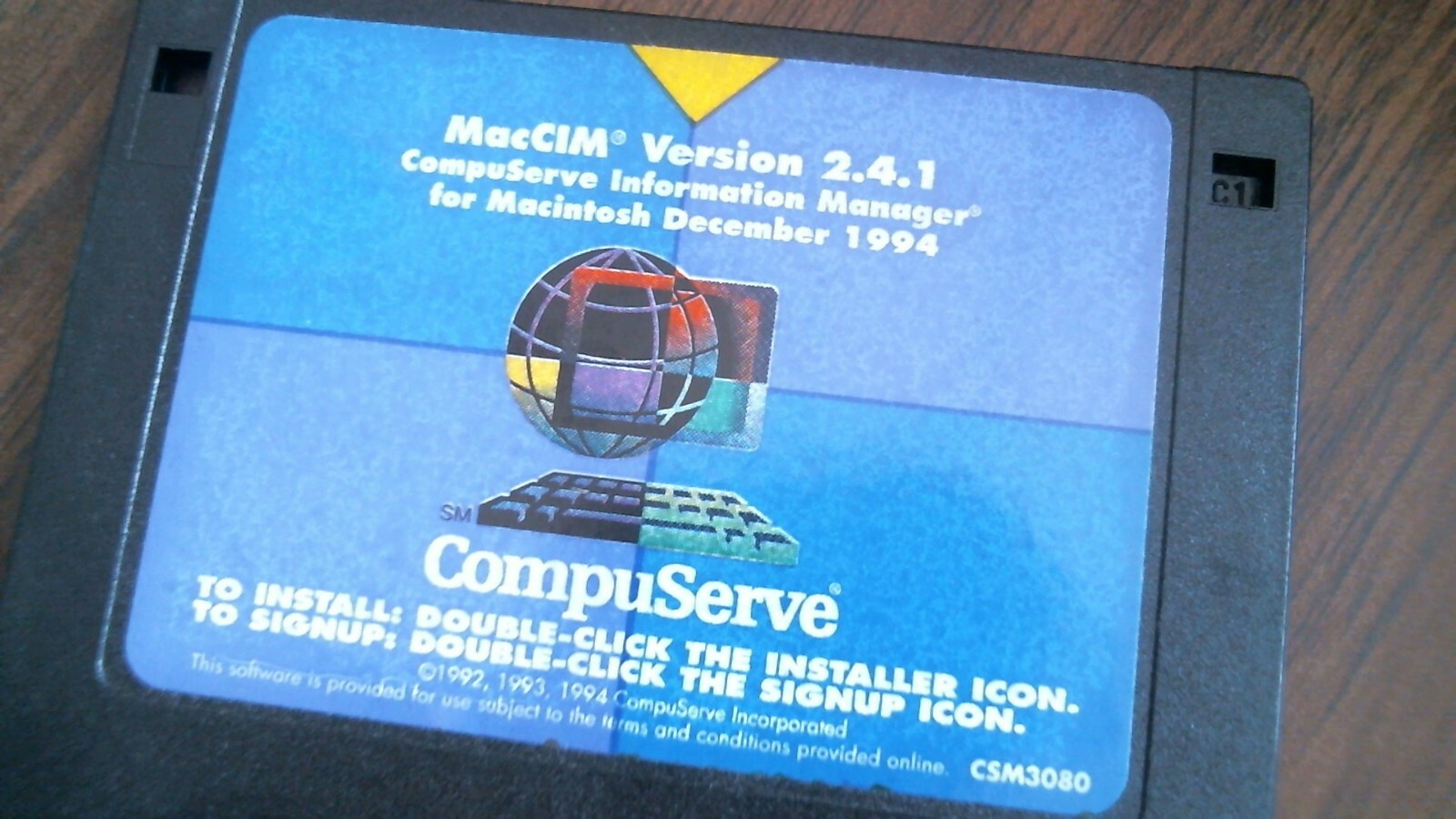 MacCIM Ver 2.4.1 CompuServe Information Manager Mac Apple - floppy disk ...