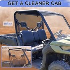 Tinted Defender Rear Windshield for Can-Am Defender 2016-2026 HD5 HD8 ...