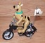 Vintage 1996 Hanna Barbera Scooby-Doo On BMX Bike Figurine Toy *READ ...