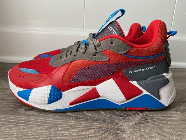 Mens Puma RS-X Retro Red/Steel Gray/Indigo Running Athletic Shoes ...
