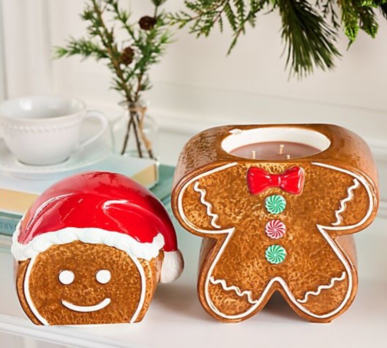 HomeWorx (Slatkin & Co) 14oz Gingerbread Man Candle- Large-Very Cute ...