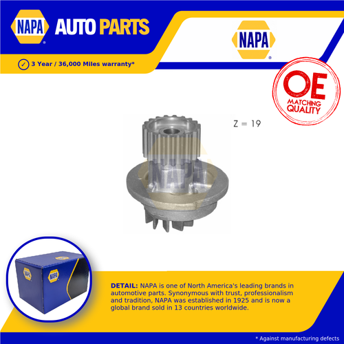 Water Pump fits CHEVROLET OPTRA 1J 1.6 03 to 08 Coolant NAPA 96872702 ...