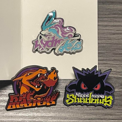 Pokemon Pin Badge Collection Set of 3 - Charizard, Gengar, Suicune | eBay