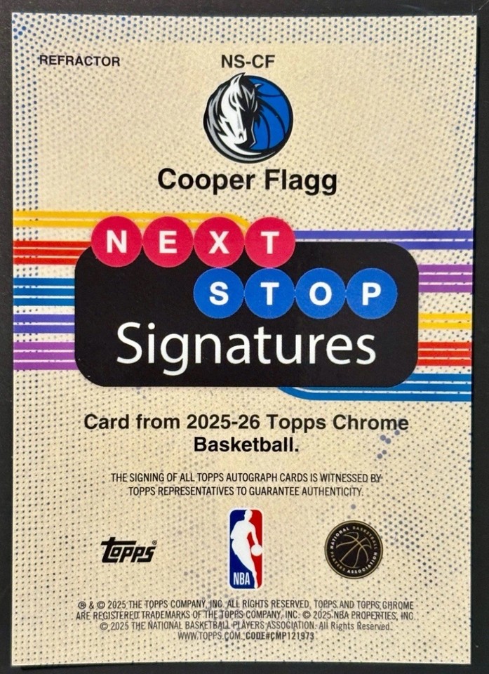 CHASER (Please Read)!!! 2025-26 Topps Chrome - Next Stop Signatures ...