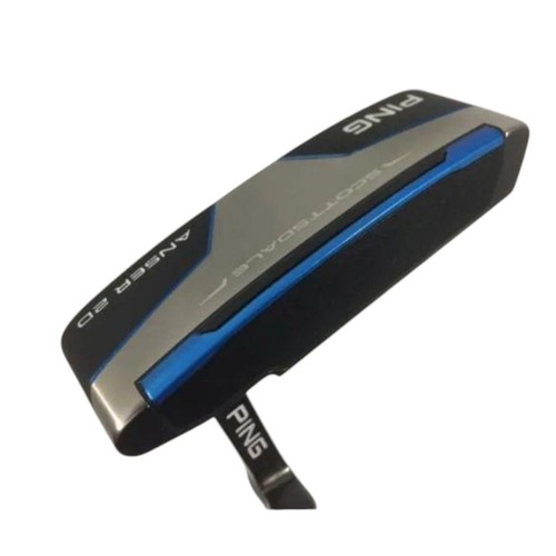 PING Scottsdale Answer 2D Putter 34" Rubber Grip Black Silver Blue Used ...