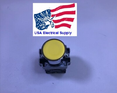 XB2BA51C Schneider Momentary Yellow Push Button Switch (ZB2-BZ101+ ZB2 ...
