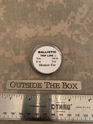 Emergency/Survival: Ballistic Trip Line, 75 Feet (Spool), 140# Test ...