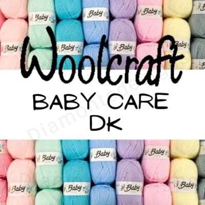 WOOLCRAFT BABYCARE Soft DK Knitting Yarn Wool 100g Double Knit Baby ...