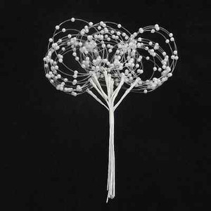 PEARL LOOP SPRAY X 12 STEMS IDEAL FOR CRAFTS, WEDDING FLOWERS, BOUQUETS ...