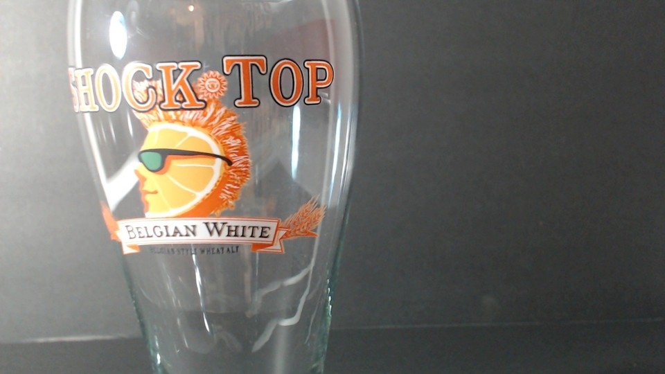Shock Top Belgian White Belgian Style Wheat Ale Beer Glass - 16oz 8 ...