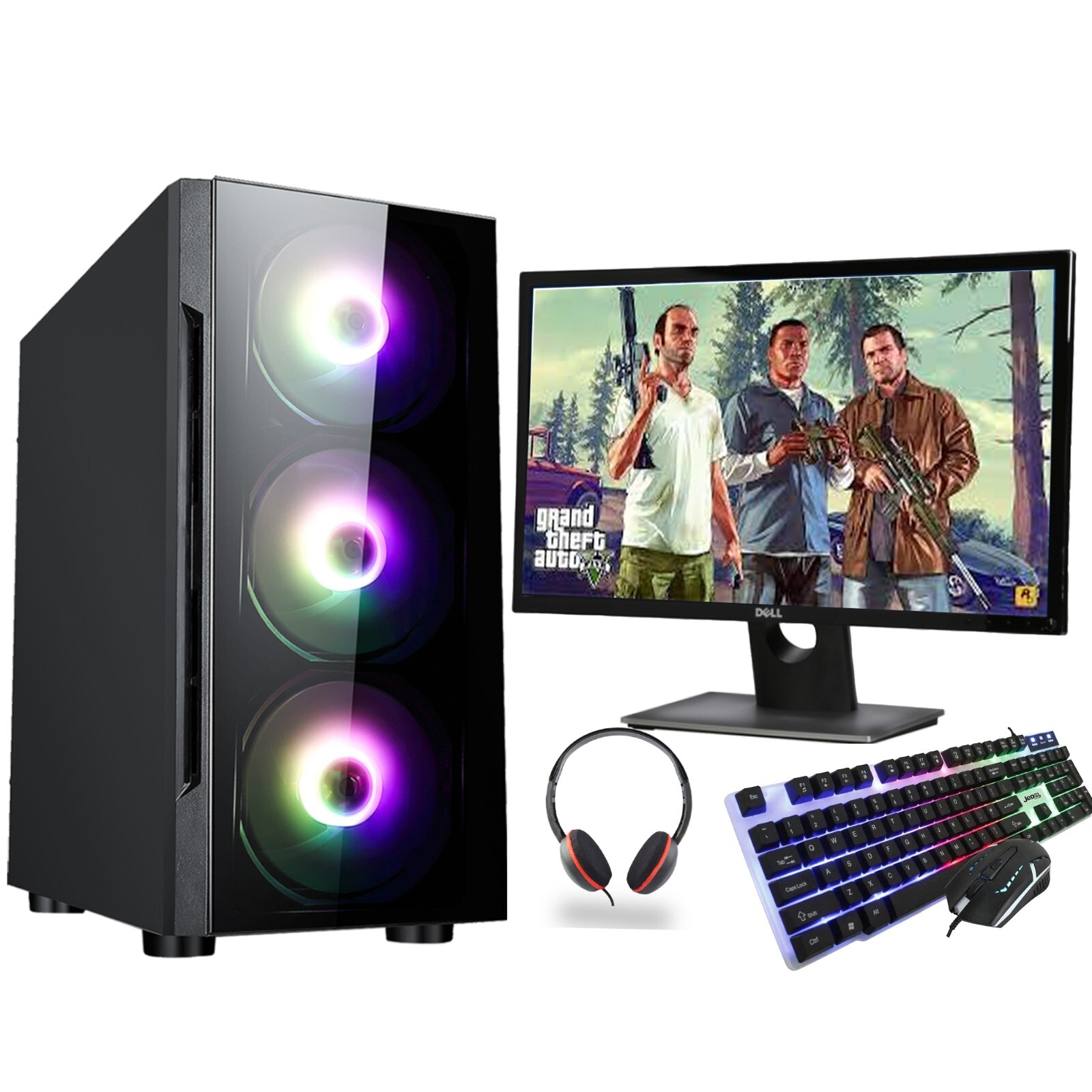 Core i7 Gaming PC Computer Bundle 16GB RAM 1TB HDD NVIDIA GTX 1650 ...