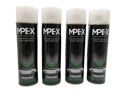 4 x Mpex Clear Lacquer Spray Paint Aerosol High Gloss Coating Fast ...