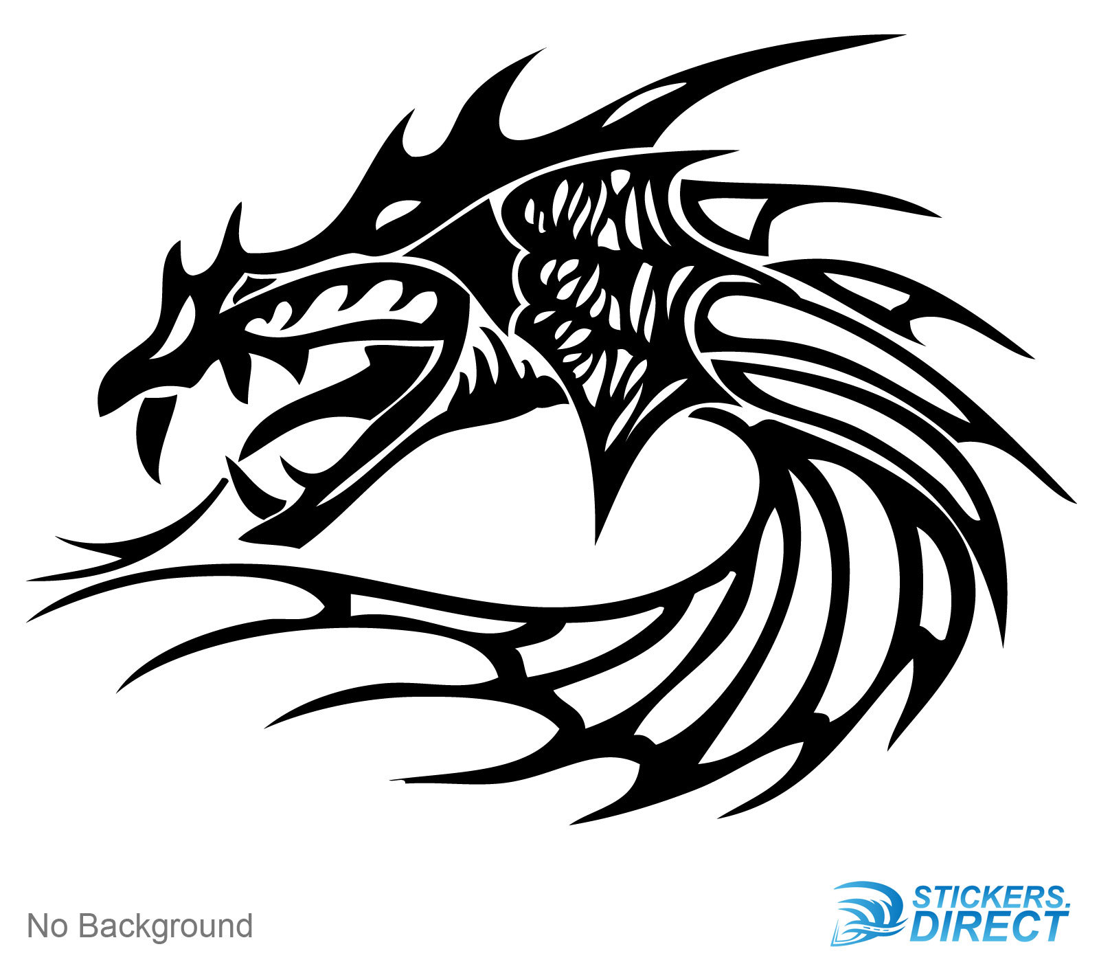 Dragon Head Decal Sticker Premium Quality Vinyl Any Colour Buy 2 Get 1 ...