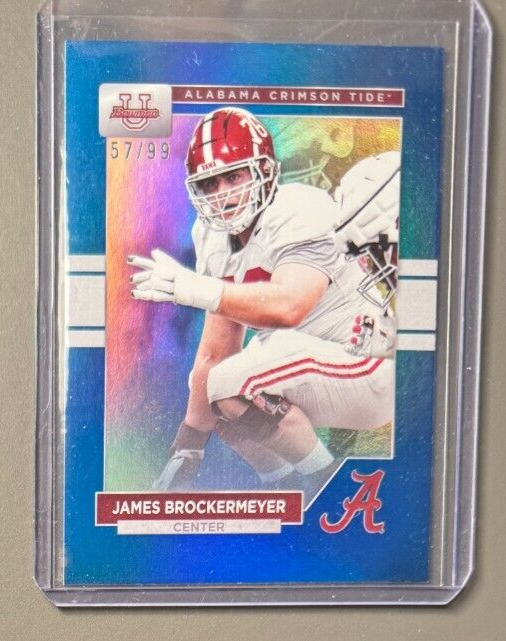 2023 Bowman University Alabama Crimson Tide - James Brockermeyer #41 ...