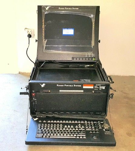 GENERAL DYNAMIC US ARMY MILITARY LAPTOP NOTEBOOK RUGGEDIZED PORTABLE ...