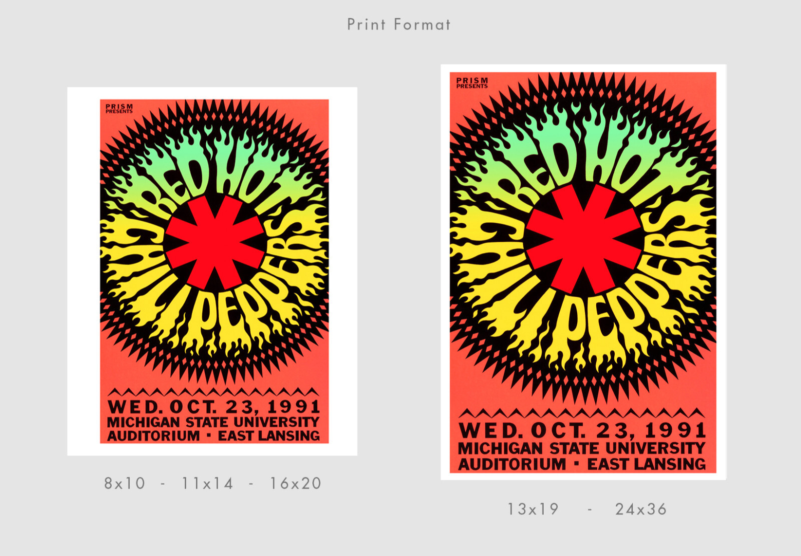Red Hot Chili Peppers concert poster print | eBay