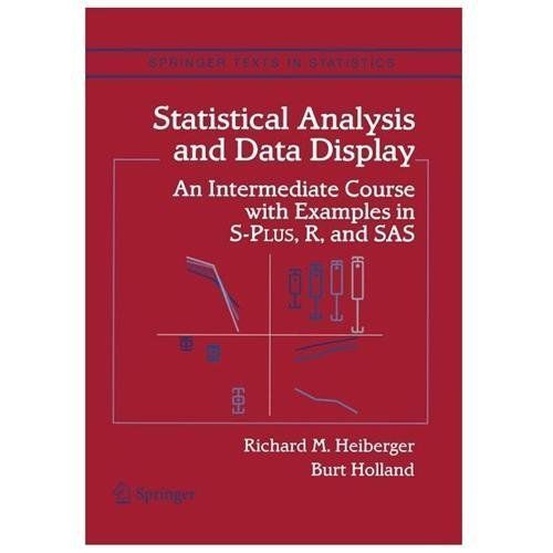 Springer Texts in Statistics Ser.: Statistical Analysis and Data ...