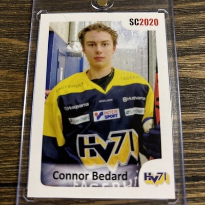 2019-20 SC2020 Connor Bedard Rookie Hockey HV71 Sweden #131 Blackhawks ...