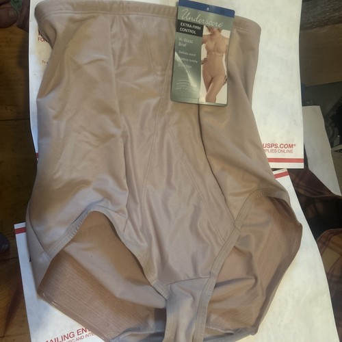 UNDERSCORE Innovative High Waist Beige Firm Control Panties Brief Women ...