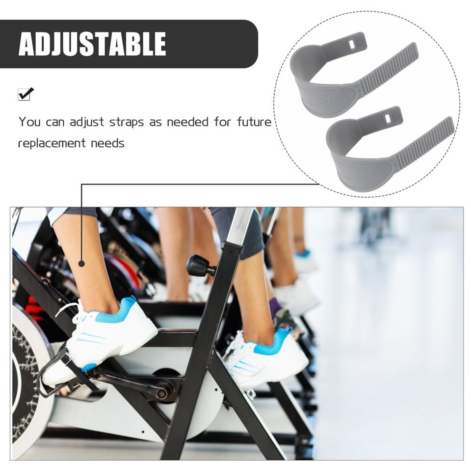 3 Pairs Cycling Accessories Universal Pedal Straps for Exercise Bike ...