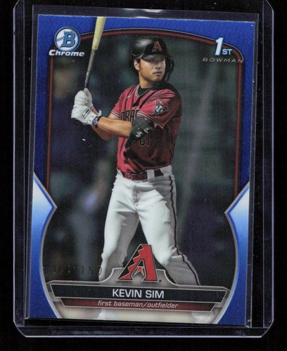 Kevin Sim 2023 Bowman Draft Chrome #BDC-16 True Blue 1st Bowman /150 | eBay