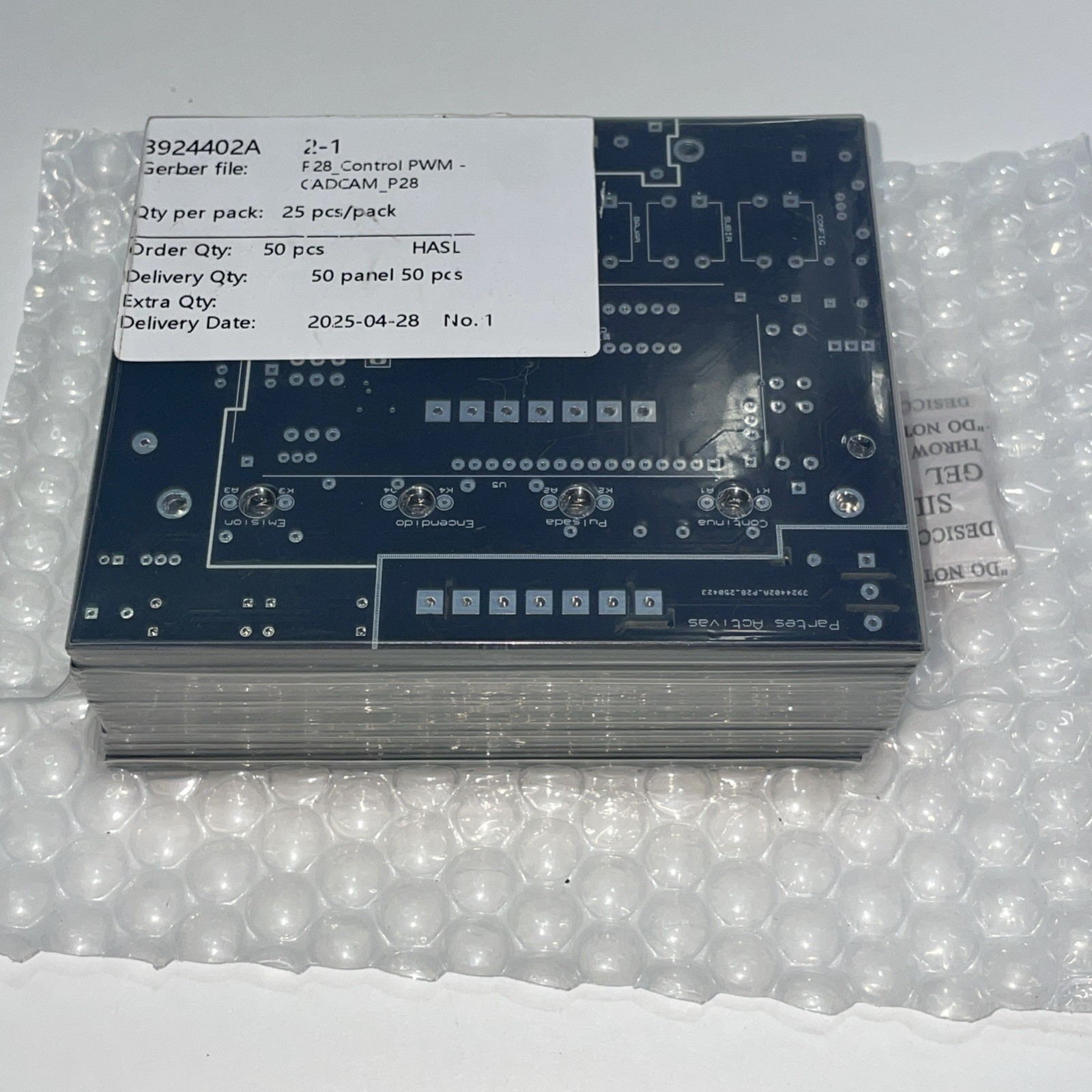 Pack Of 25 - JLCPCB Circuit Boards F28_Control PWM 3924402A | eBay