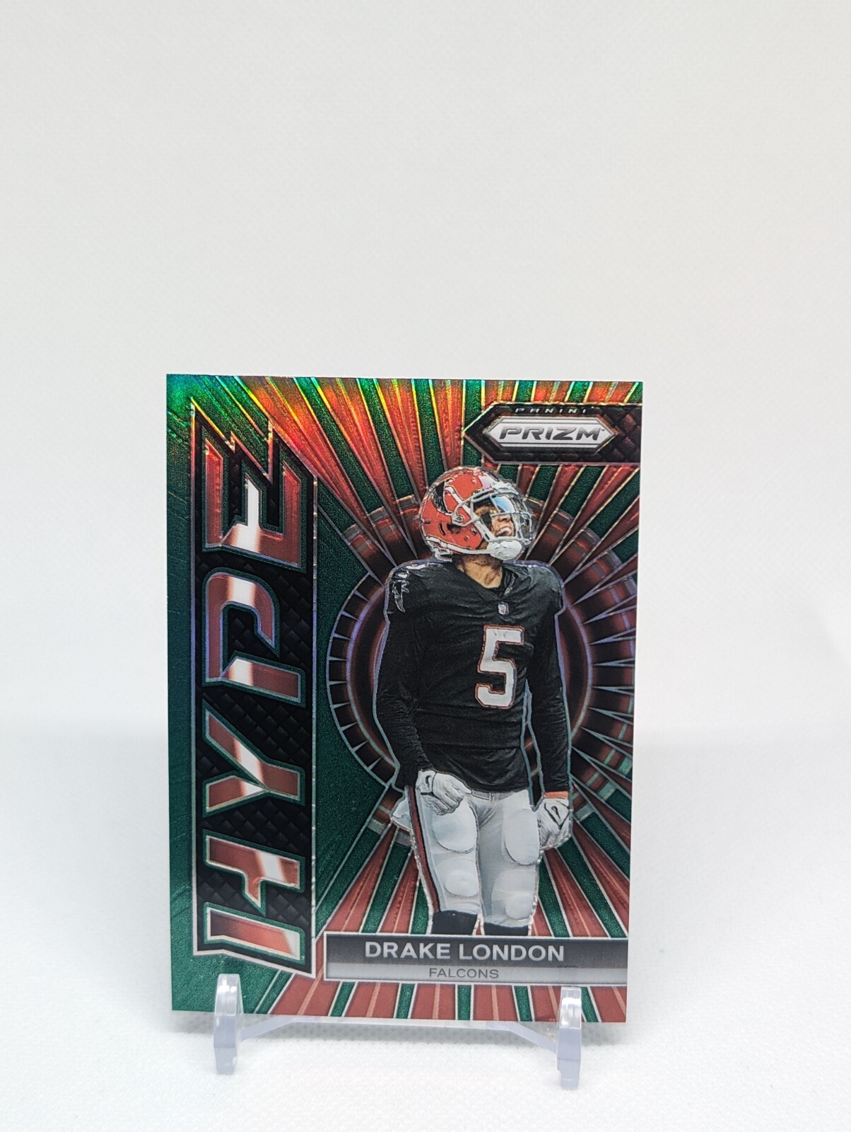 2023 Panini PRIZM🔥DRAKE LONDON🔥RARE🔥MINT?!🔥GREEN PRIZM HYPE🔥#10🔥📈 | eBay