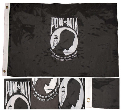 2x3 Embroidered POWMIA Pow Mia Double Sided 220D Nylon Flag 2'x3' Heavy ...