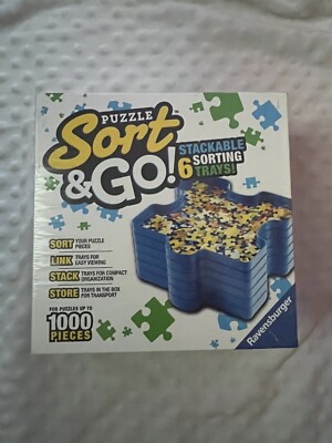 Ravensburger Puzzle Sort and Go 6 Stackable Sorting Trays Up To 1000 ...