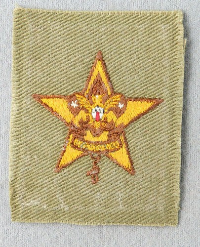1925-1942 Star Scout Rank Square Patch Coffee/Tan Variety 9A [MA315] | eBay