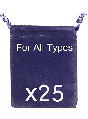 Lot Of 25 Felt PCGS NGC ANACS ICG Coin Slab Pouches 3x4 Gift Storage ...