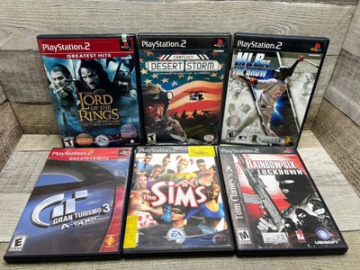 Lot of 6 ps2 Playstation 2 Games Sims/racing/rainbow six/baseball/lord ...
