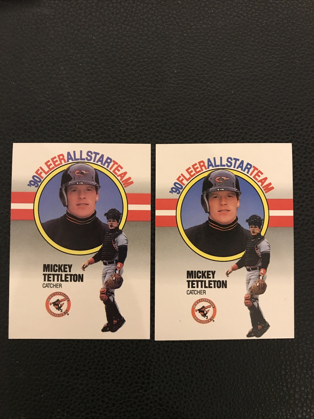 1990 FLEER ALL STAR TEAM MICKEY TETTLETON #12 (2 card lot) | eBay