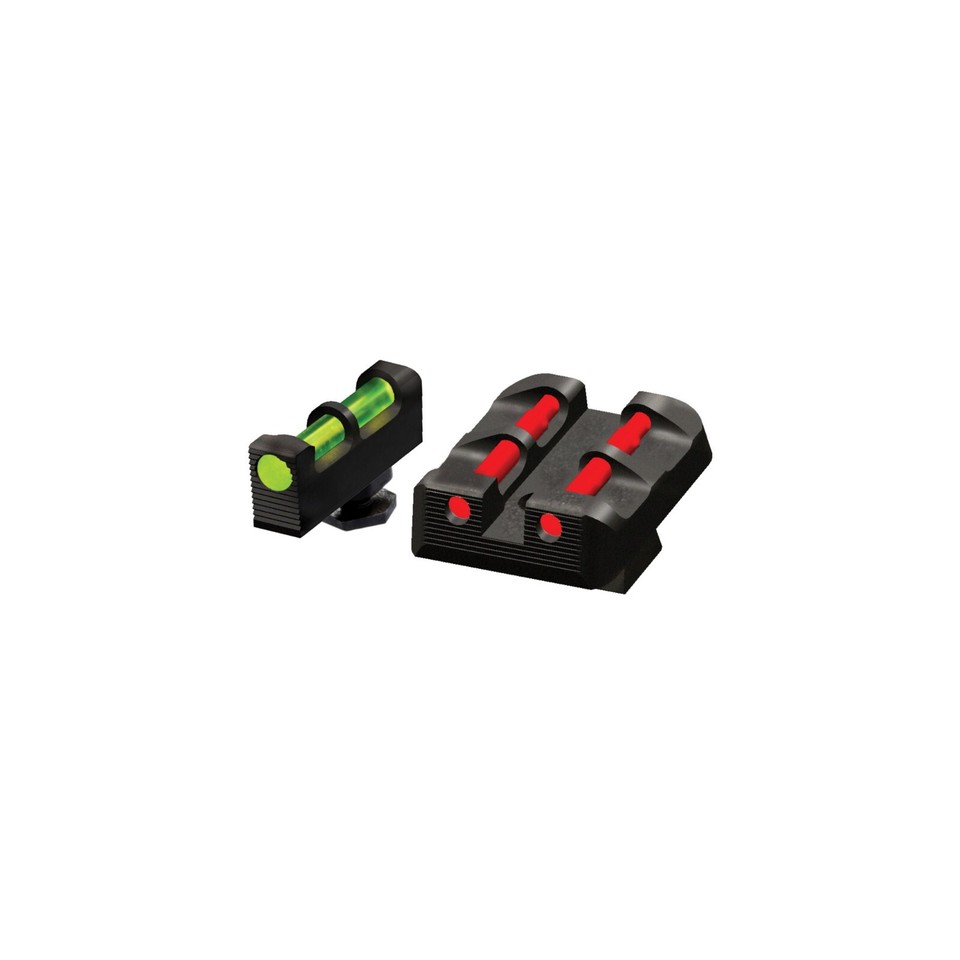 HIVIZ Target Sight Set Interchangeable Litepipes for Glock 17 19 22 23 ...