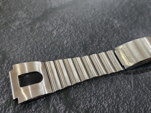 Nos Rare Straight end pieces BRACELET 20mm SEIKO band STL Stelux Unique ...