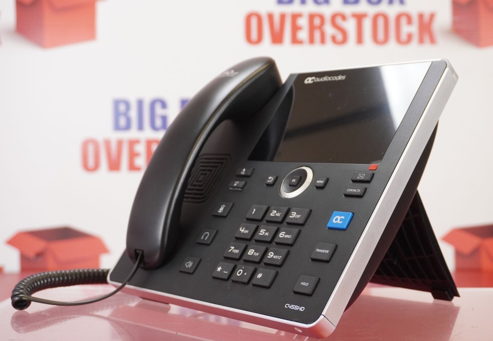AudioCodes TEAMS-C455HD-DBW Wireless 8-Line VoIP Conference Phone ...
