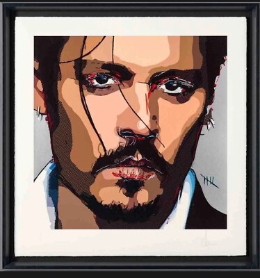 Johnny Depp, 'Five', Framed Art Print, Signed + Numbered + CoA | eBay UK