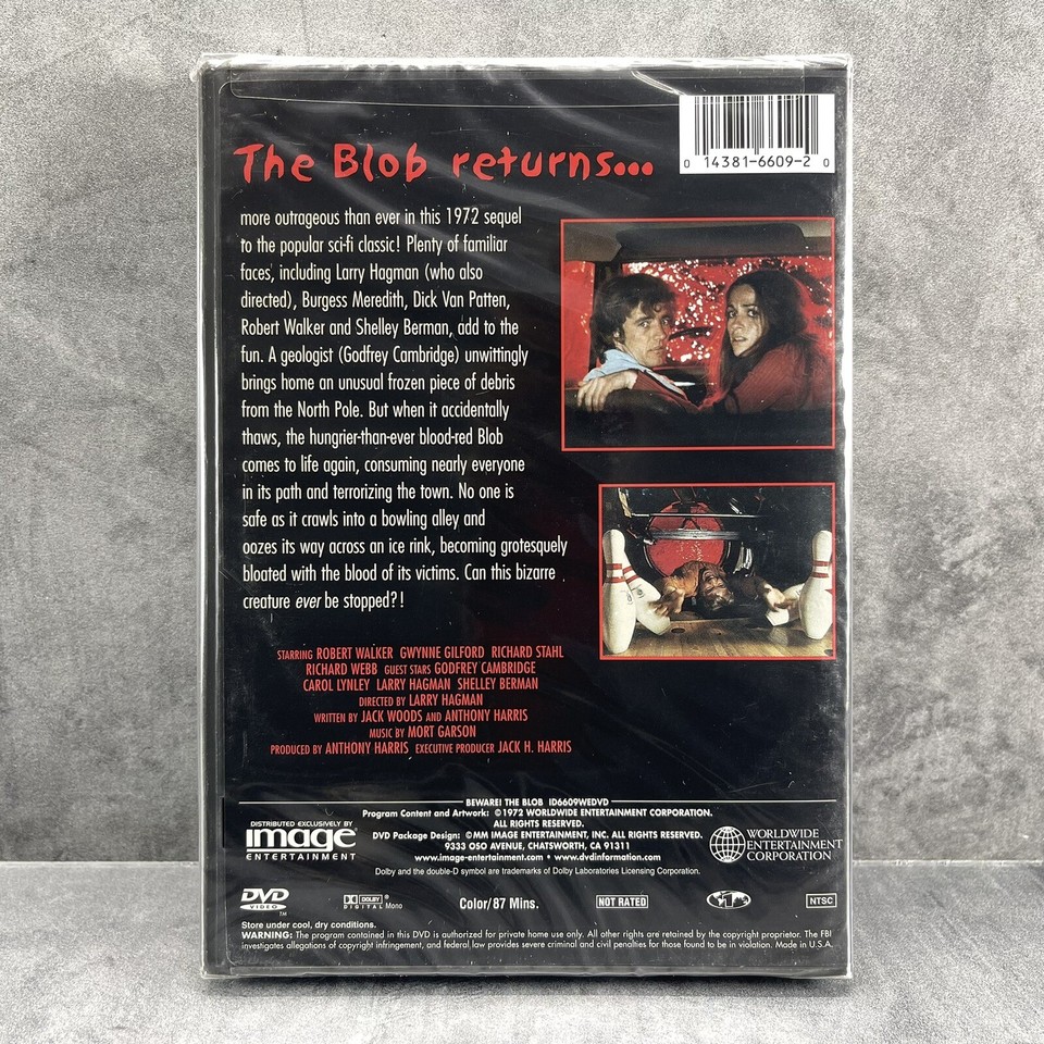 Beware! The Blob (1972) DVD 2000 Robert Walker Gwynne Gilford Larry ...