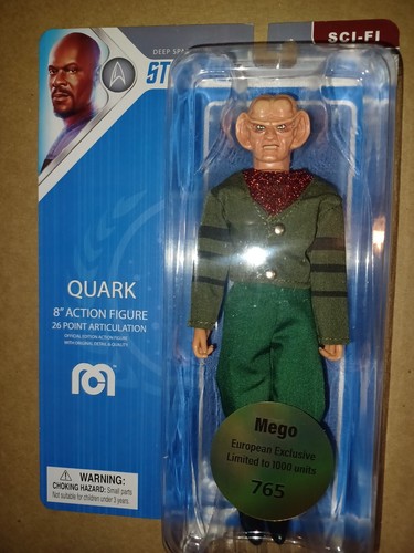 8" Mego Star Trek Deep Space 9 QUARK Collector Action Figure NEW Ltd Ed ...