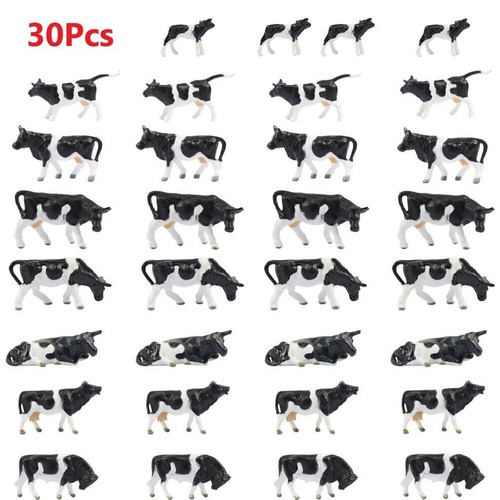 Brand New Cow Model Painted Farm Animals Model Railway 30 Pcs 1 Gram ...