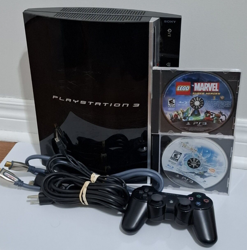 Sony PlayStation 3 PS3 System Console CECHK01 Bundle Tested Works! OEM ...