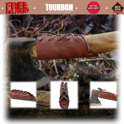 Tourbon Leather Axe Collar Ax Guard Holster Tools Handle Holder Neck ...