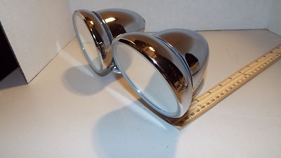 4" Bullet Race Sports Car GT Racing Chrome Side Exterior Mirror Hot Rat ...