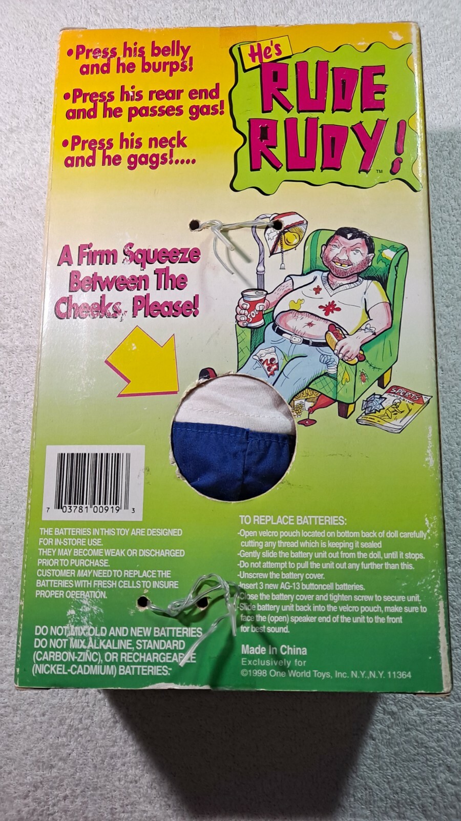 Rudy Giuliani Rude Rudy Doll RARE In Box 1998 One World Toys | eBay