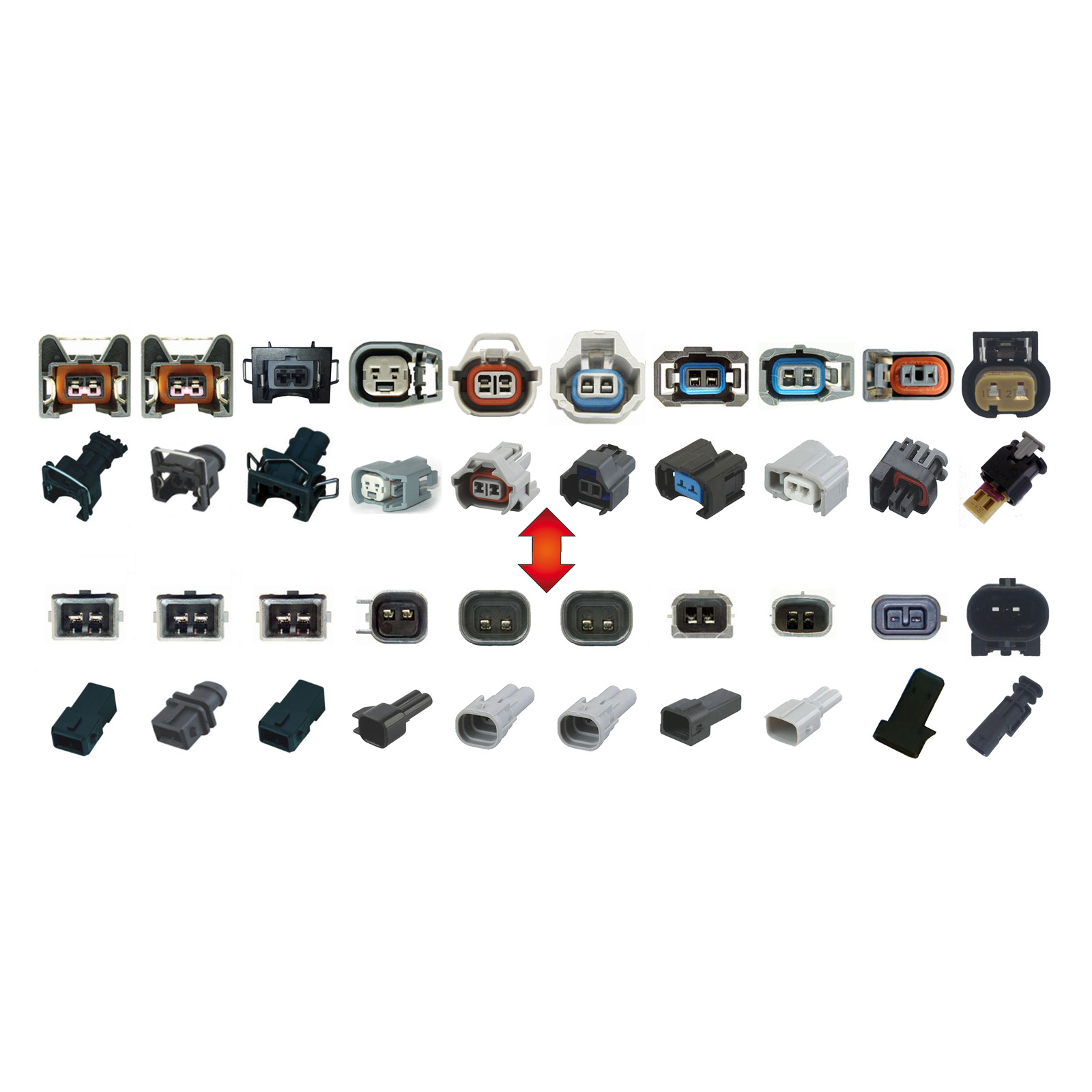 Adapter Connector injector - Bosch EV1+EV6/Nippon Denso/Honda/Toyota ...